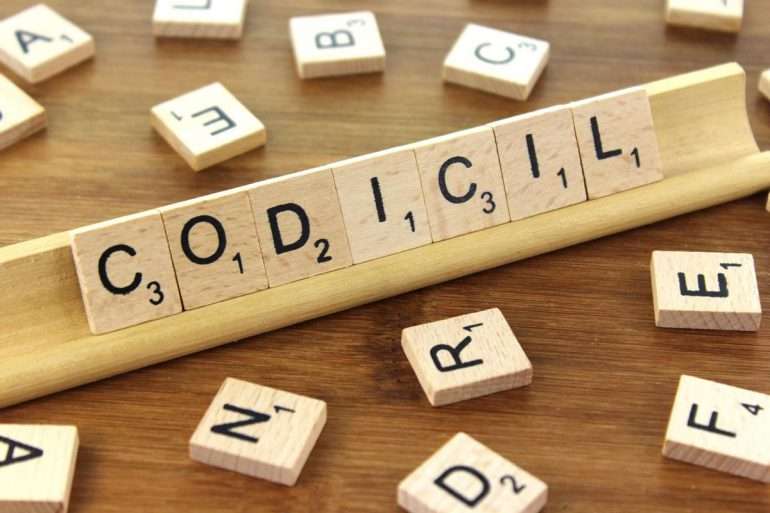 A Codicil - what it is, and why it is not the right solution.